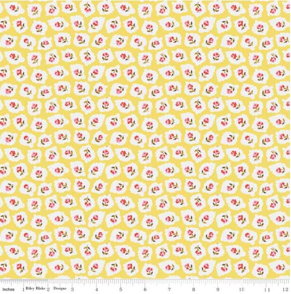 Milk, Sugar & Flower Milk Drops Yellow: cityquilter.com